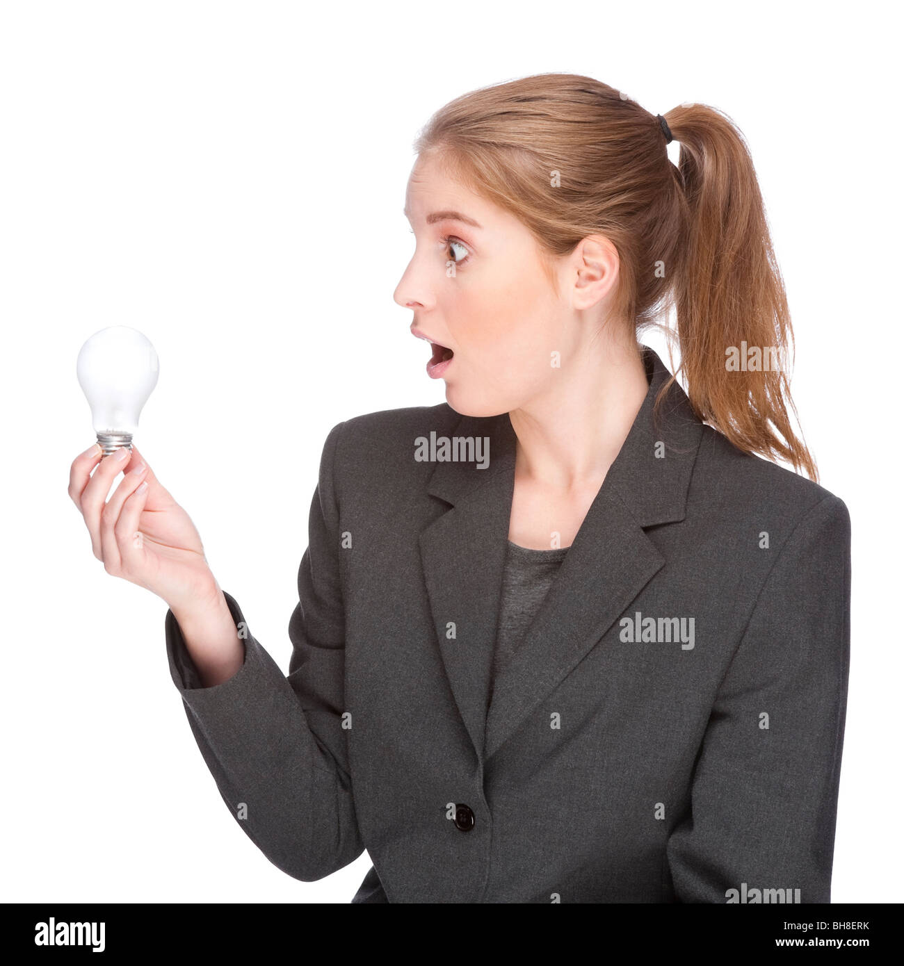 Woman good idea Cut Out Stock Images & Pictures - Alamy