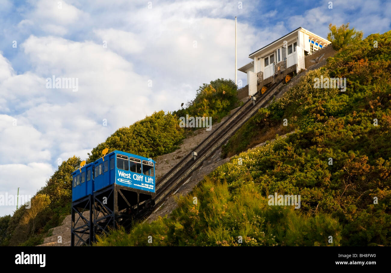 Lift to west cliff beach hi-res stock photography and images - Alamy