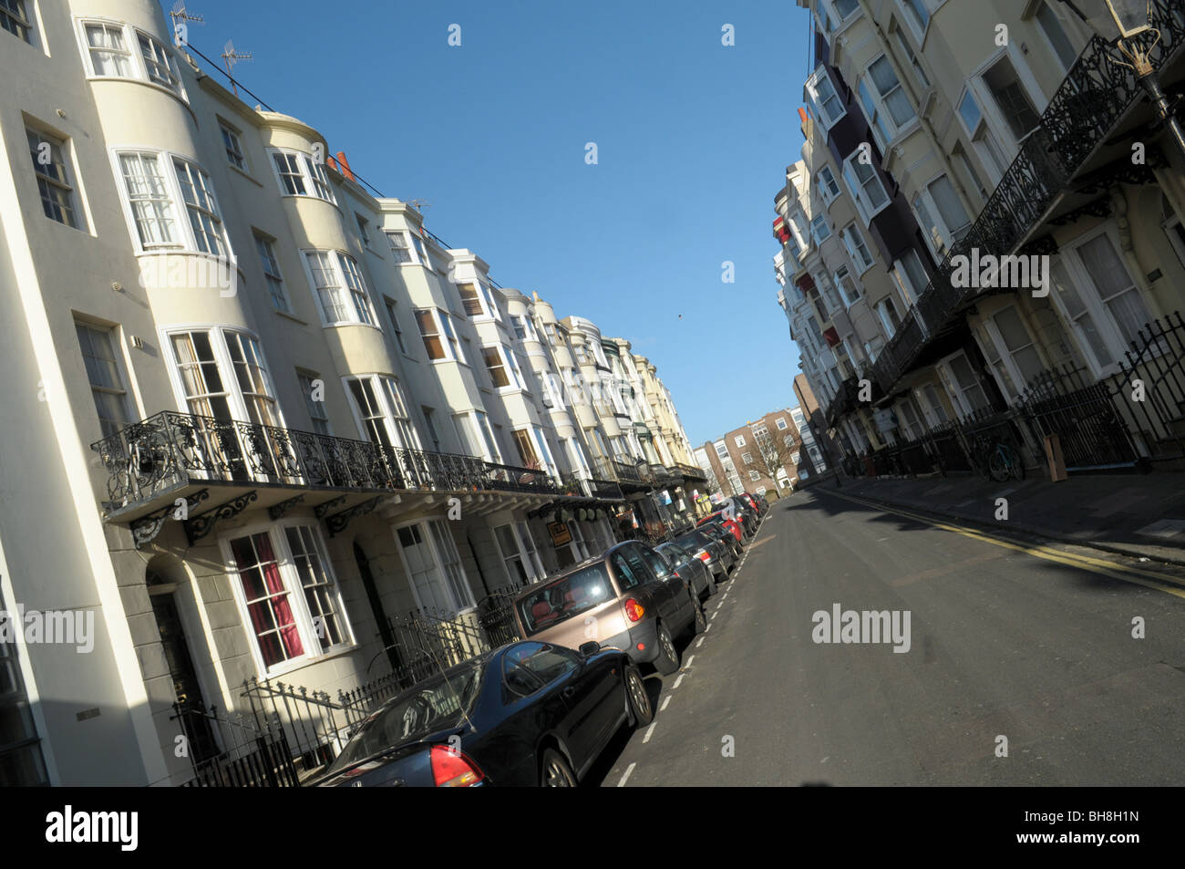 Regency style townhouses in Brighton Stock Photo - Alamy