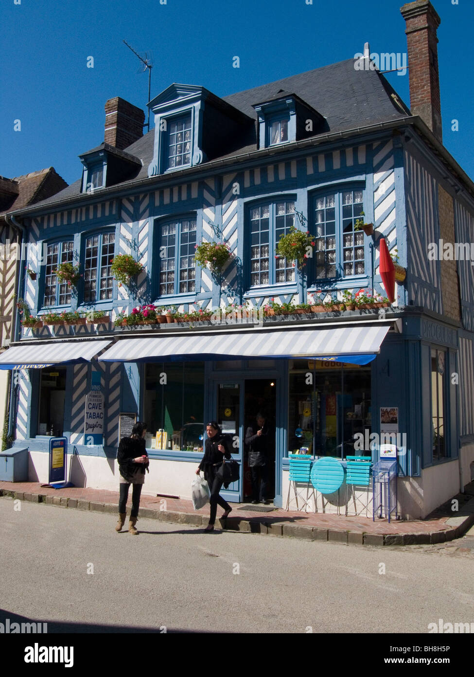 Beautiful Shop in Beaumont, Normandy Stock Photo - Alamy
