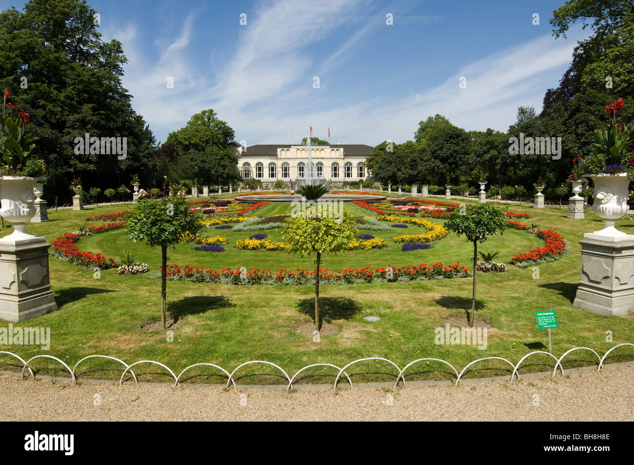 The front lawn of The Flora- Cologne's botanical garden Stock Photo - Alamy