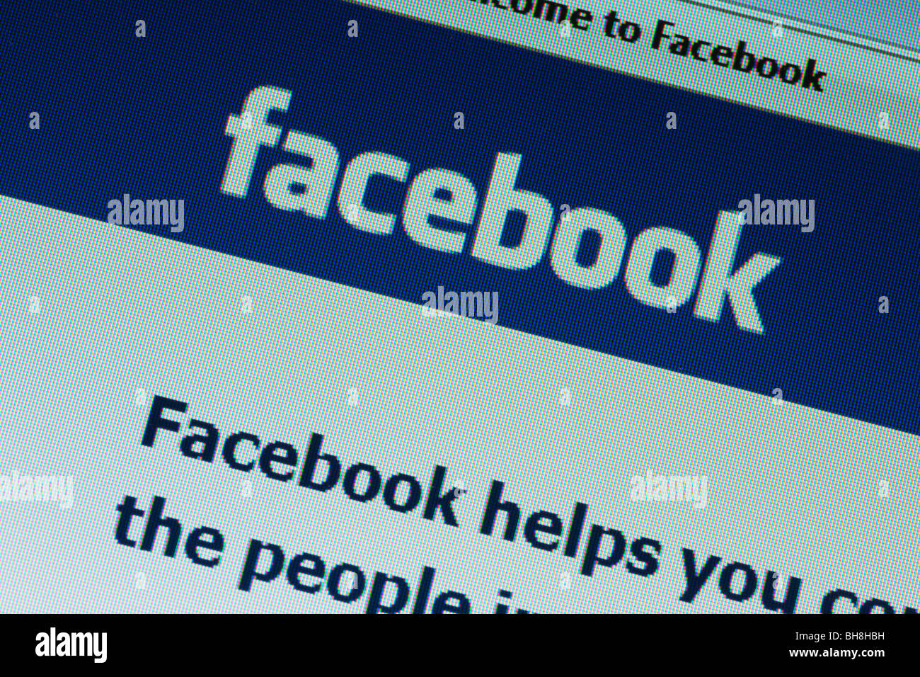 facebook web page www.facebook.com Stock Photo - Alamy