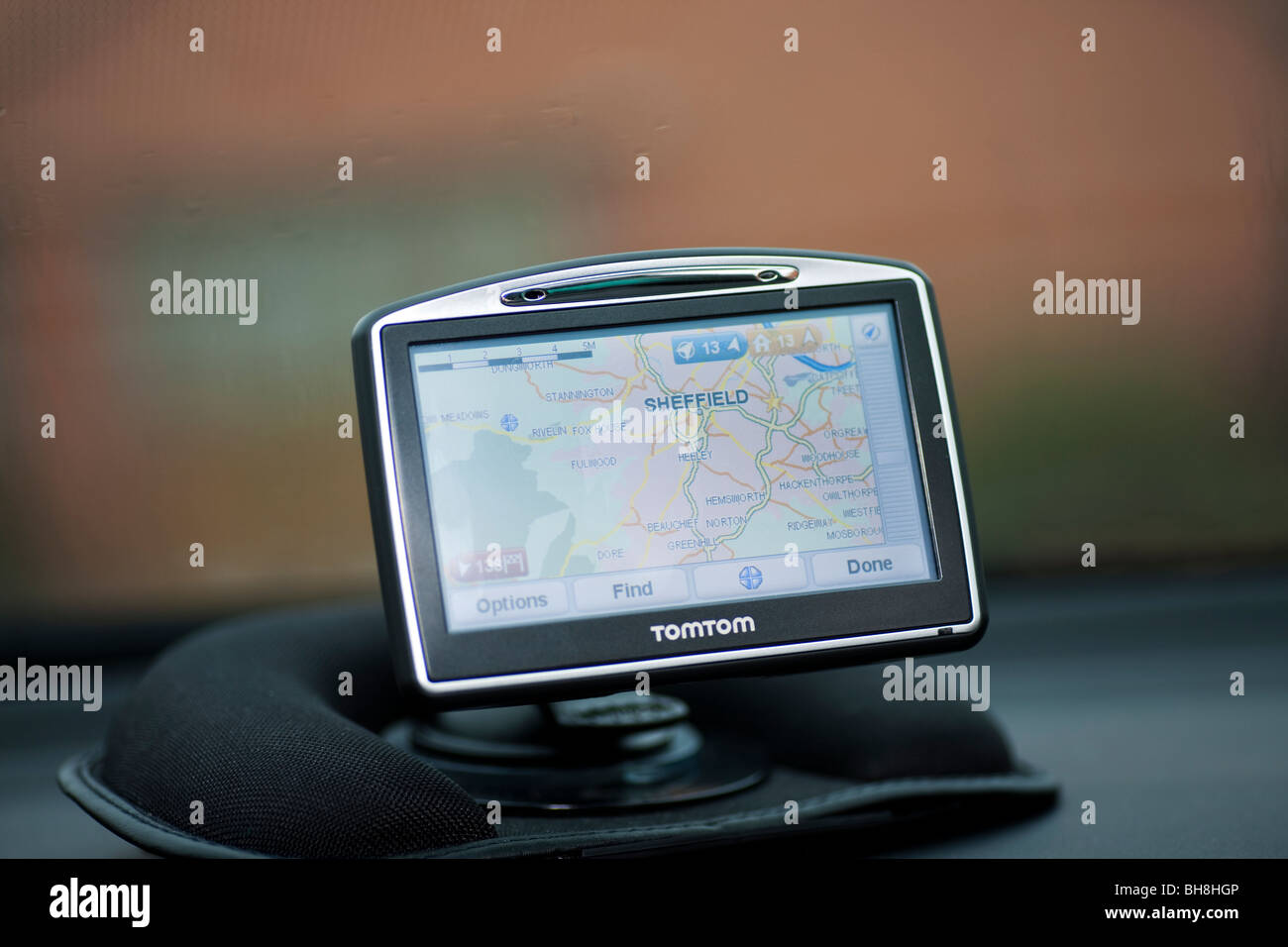 satelite navigation unit Stock Photo - Alamy