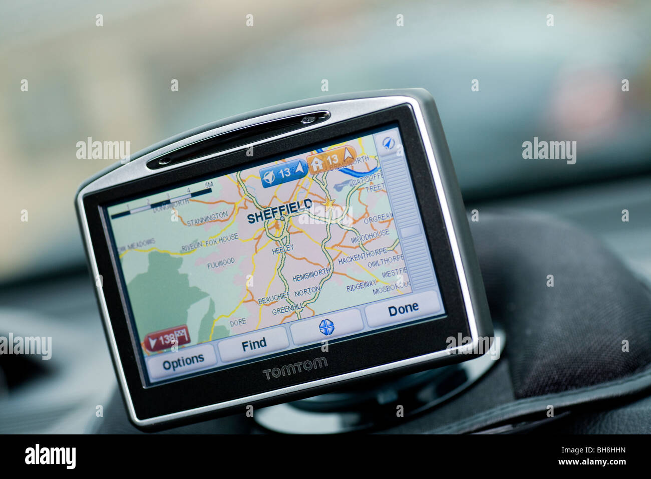satelite navigation unit Stock Photo - Alamy
