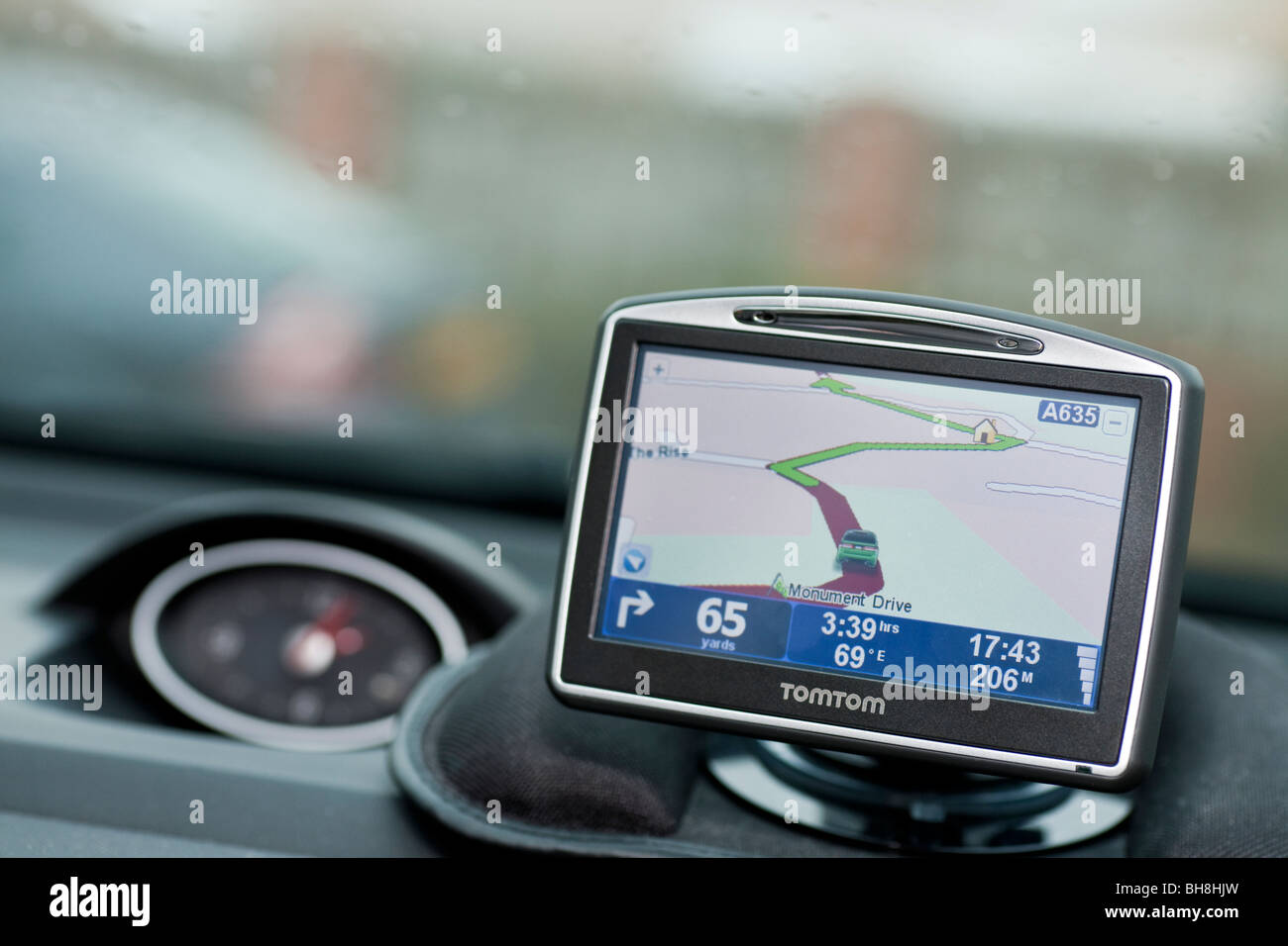 satelite navigation unit Stock Photo - Alamy