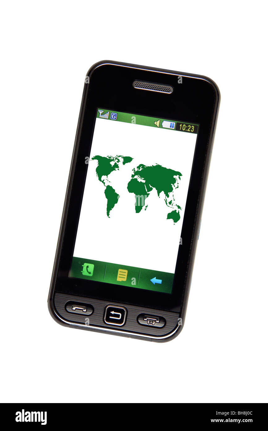 Phone map hi-res stock photography and images - Alamy