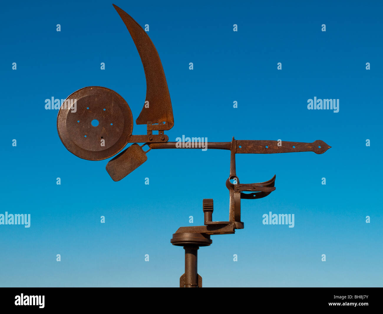 Ancient wind indication instrument in Begur Stock Photo - Alamy