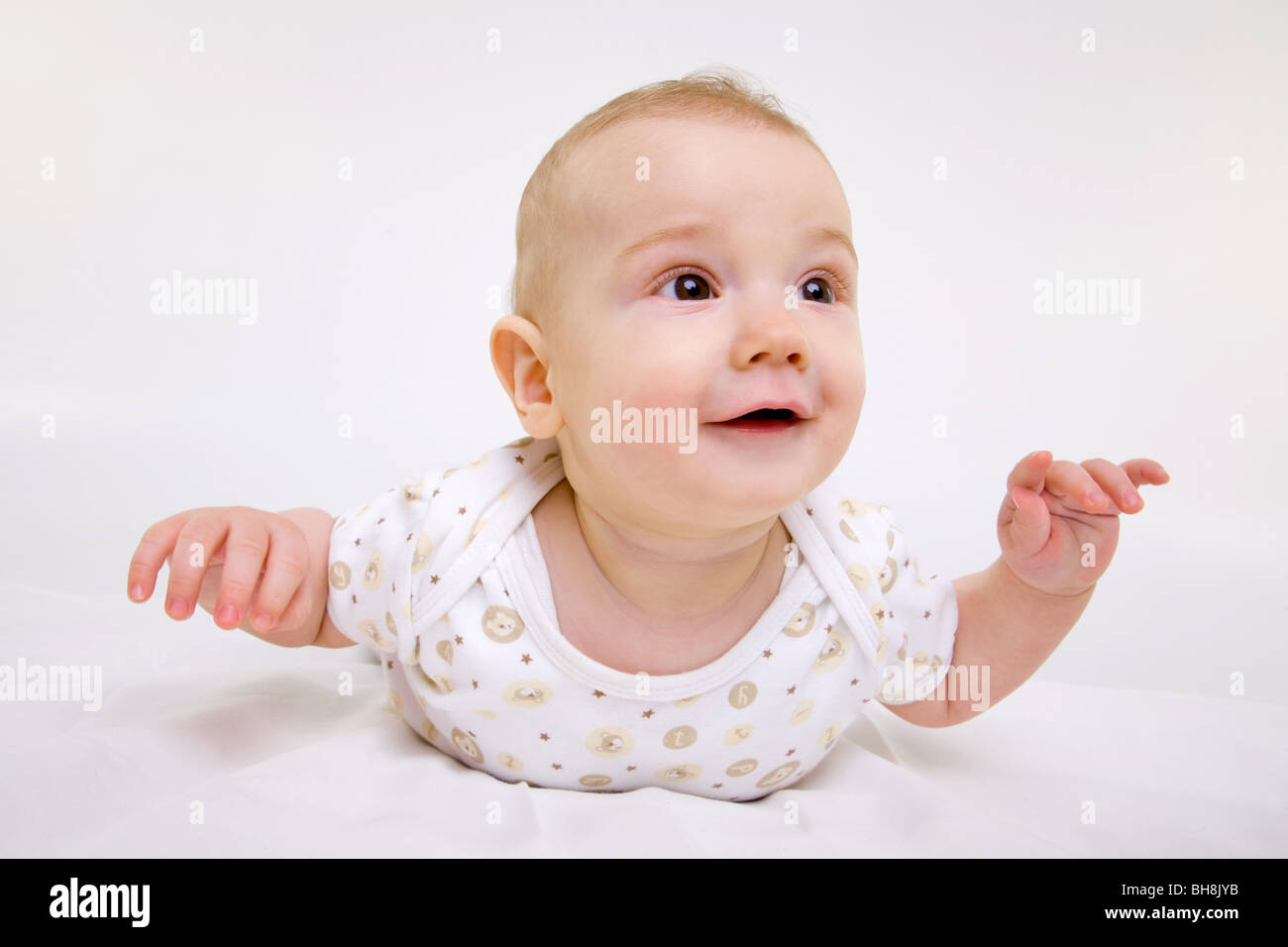 adorable baby on white background Stock Photo - Alamy