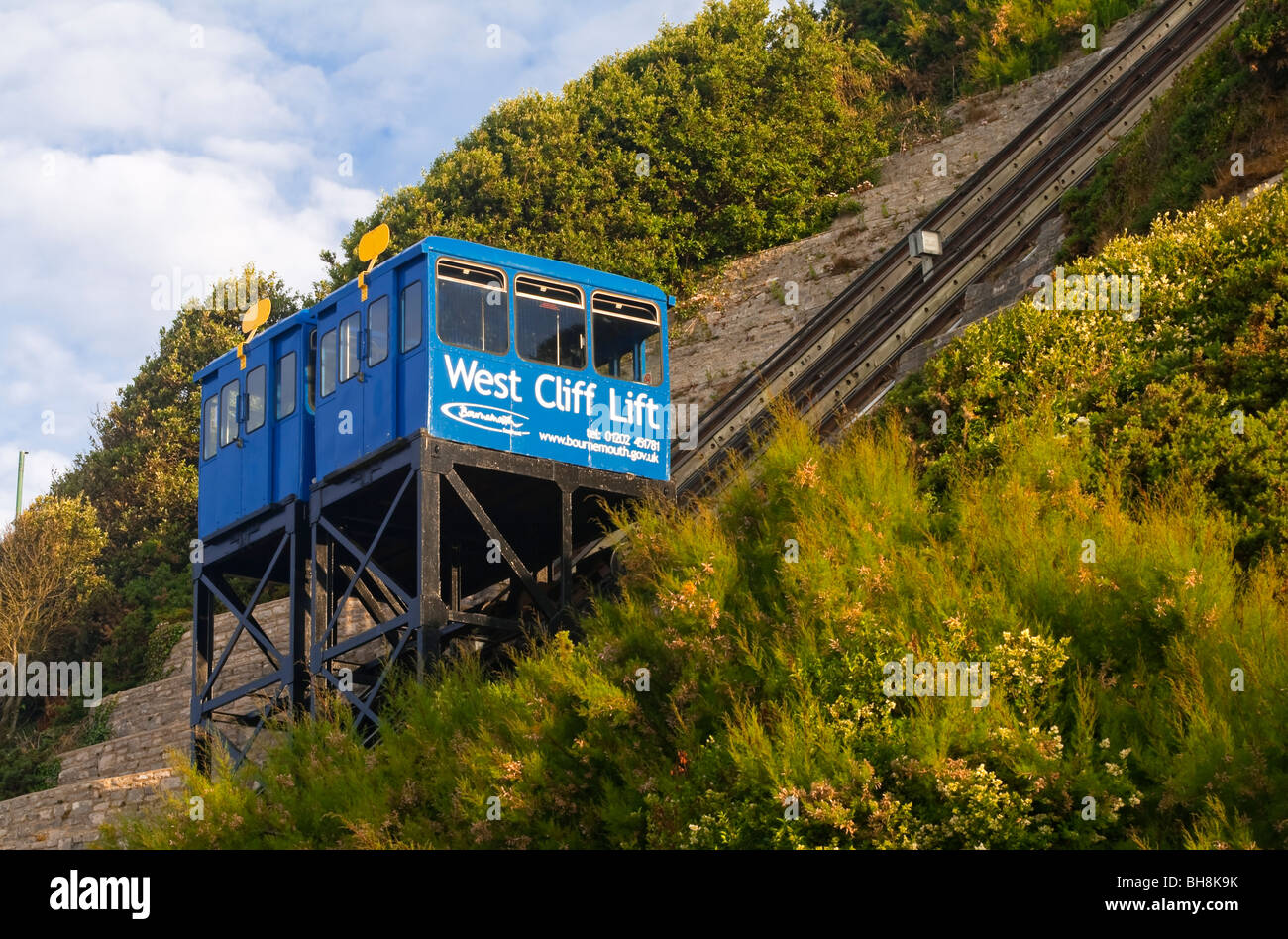 Bournemouth west cliff lift hi-res stock photography and images - Alamy