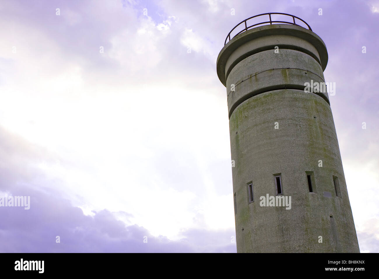WWII Tower at Sunset Stock Photo - Alamy