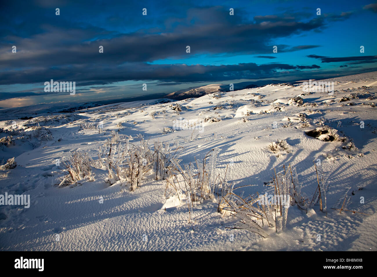 The Blorenge moorland in winter Wales UK Stock Photo - Alamy