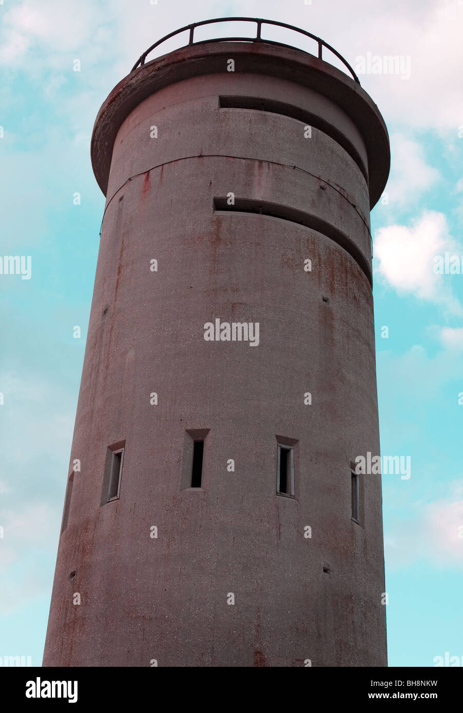 WWII Defense Tower Close-Up Stock Photo - Alamy