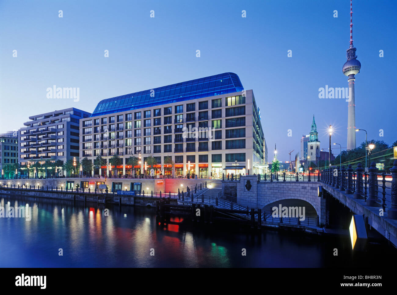 Radisson SAS Berlin Dom Aquaree and TV Tower, Berlin, Germany Stock ...