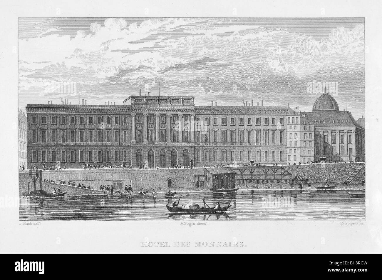 Hotel facade in france Black and White Stock Photos & Images - Alamy