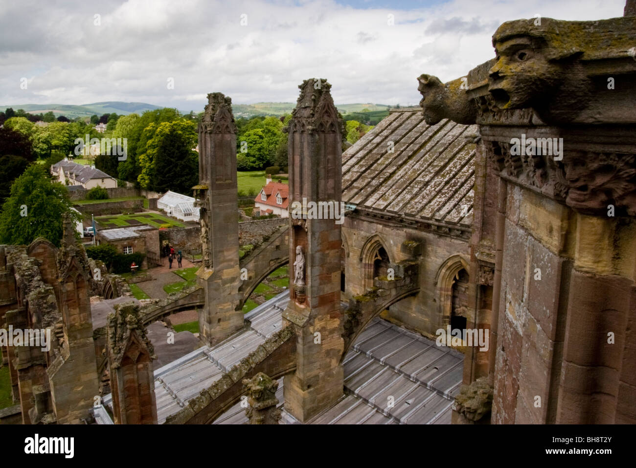 Melrose abbey gargoyle hi-res stock photography and images - Alamy