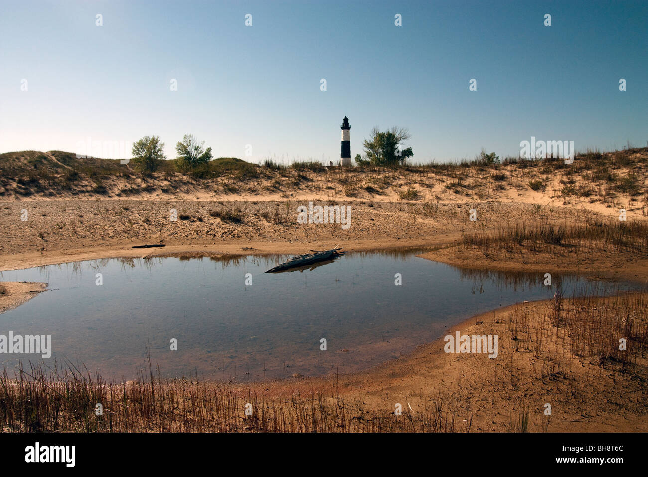 Interdunal pond in Ludington State Park Stock Photo - Alamy