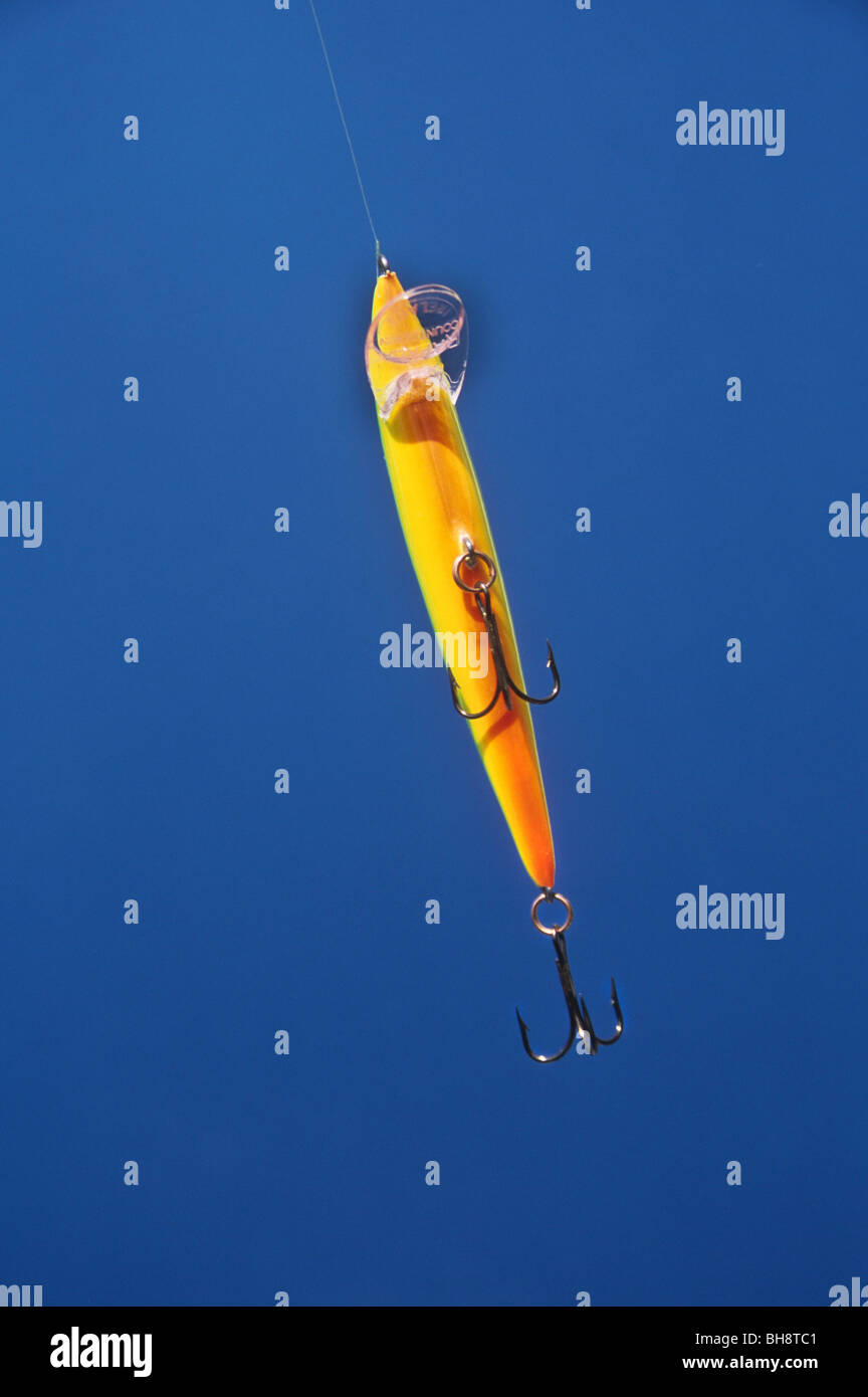fish lure bait tempt fake false hook Stock Photo - Alamy