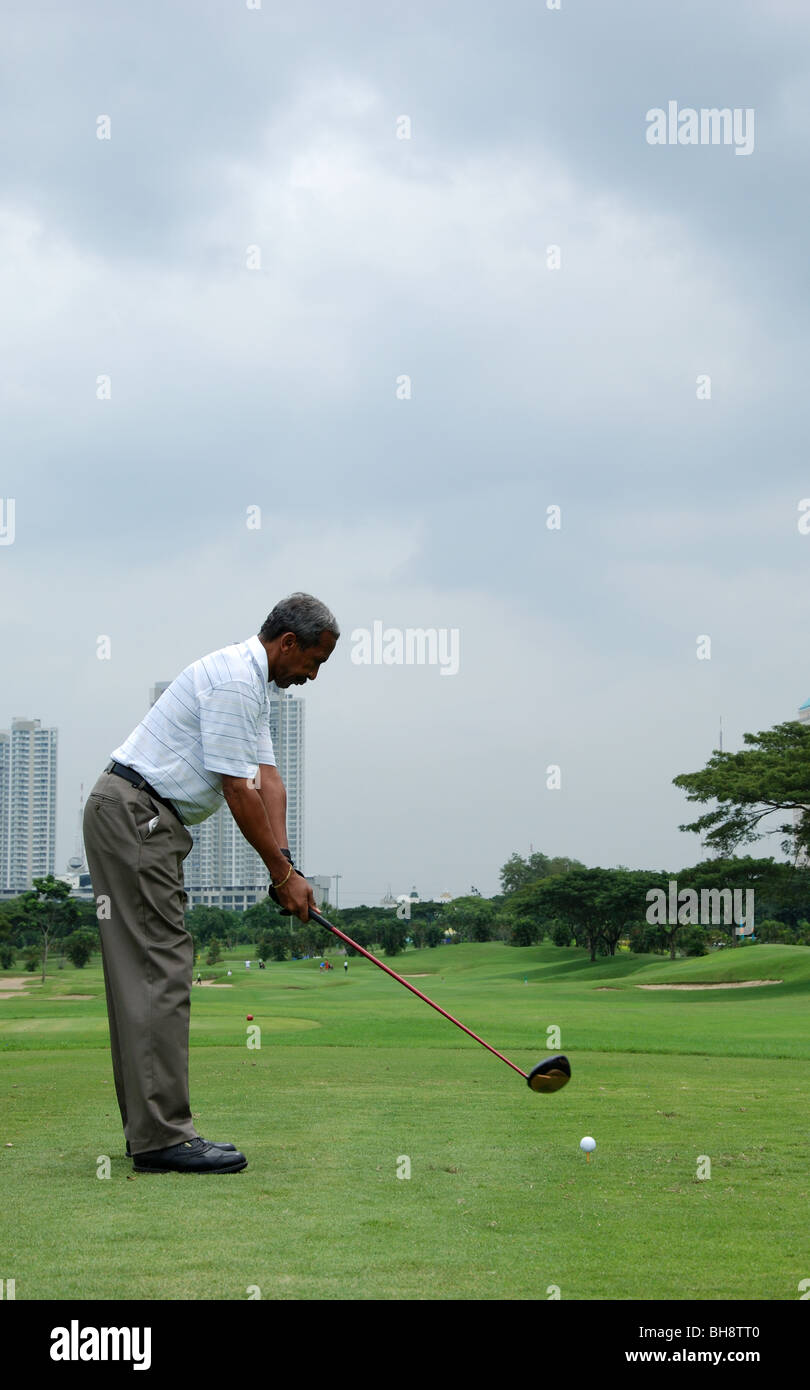 The Golf Player Stock Photo - Alamy