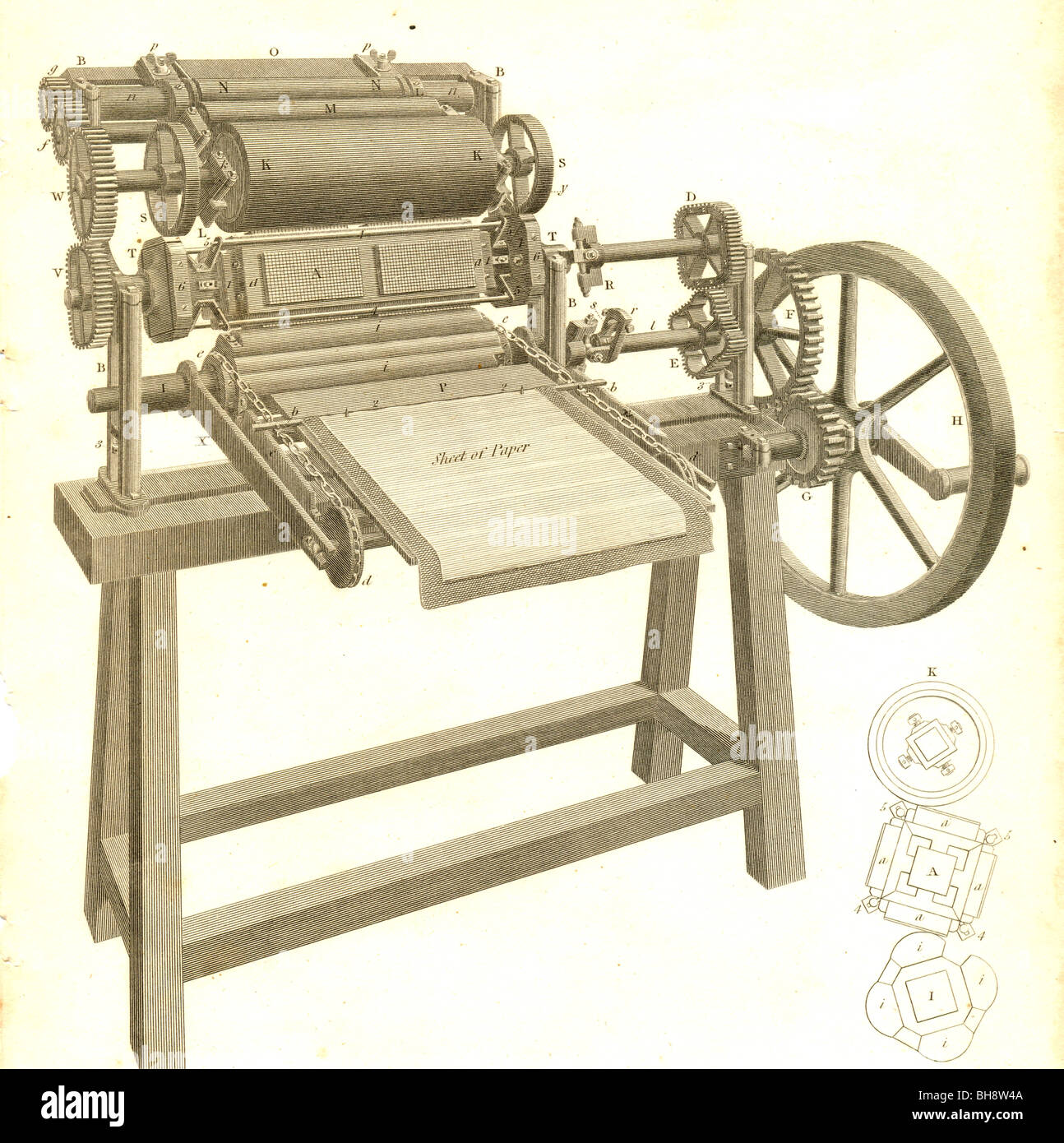 Printing press machine 19th century hi-res stock photography and images ...