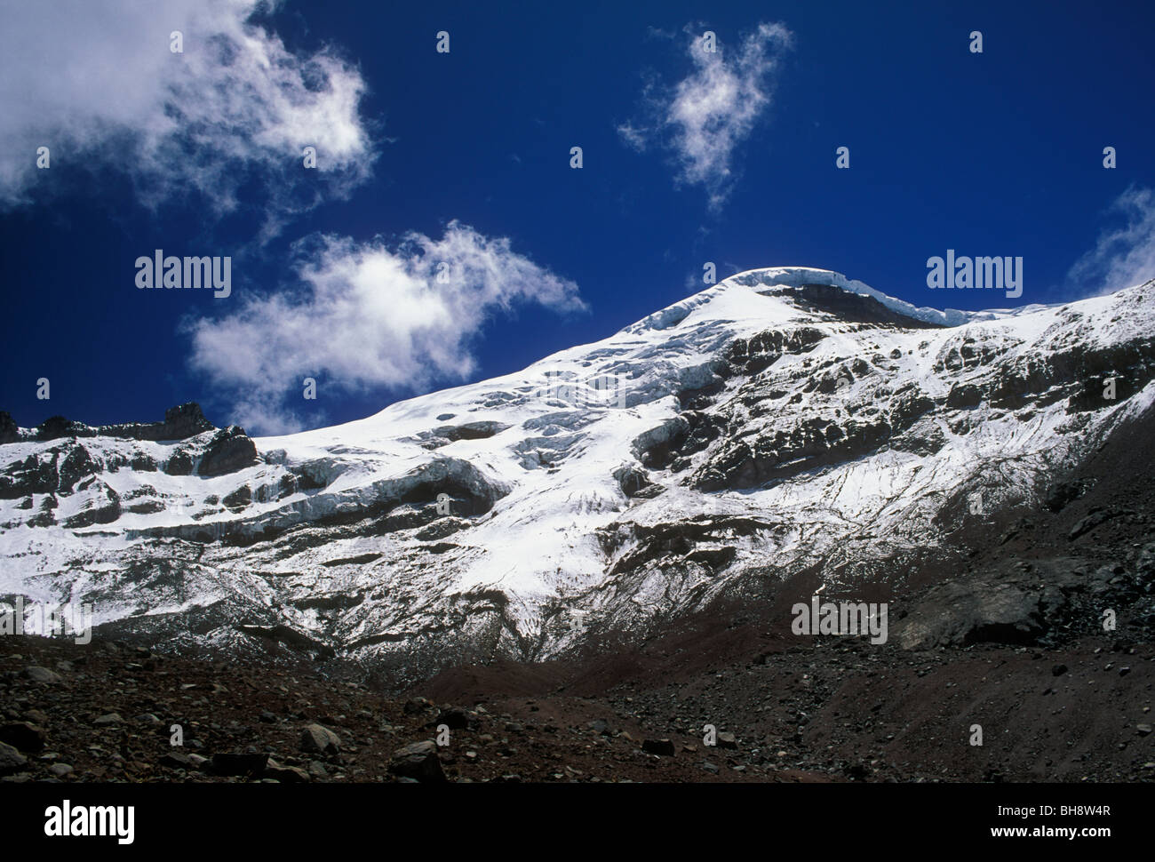 Chimborazo Volcano, Chimborazo National Park, stratovolcano, dormant ...