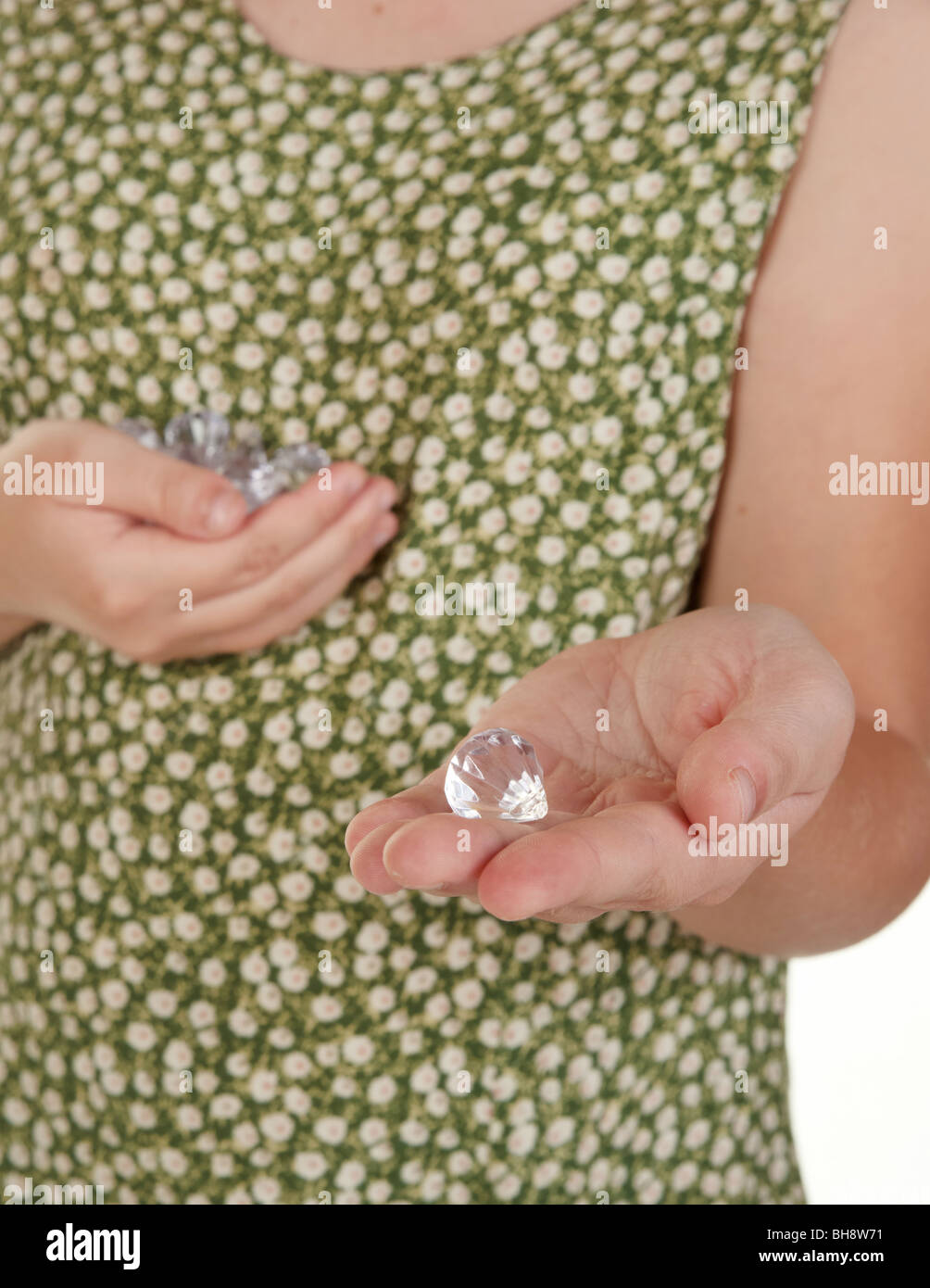 handful of diamonds for me and one for you Stock Photo - Alamy