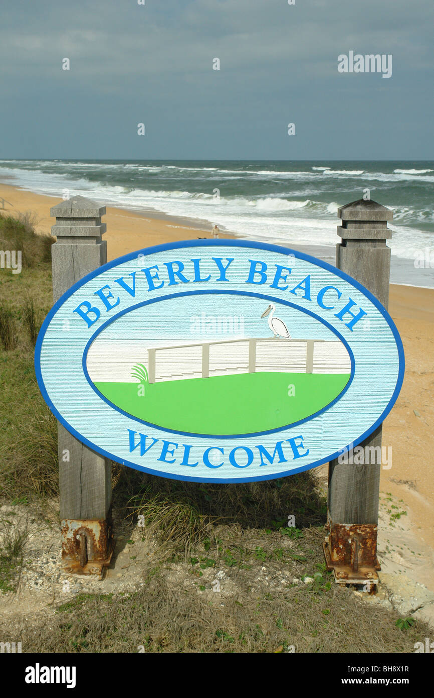 AJD64617, Beverly Beach, FL, Florida, Atlantic Ocean Stock Photo - Alamy