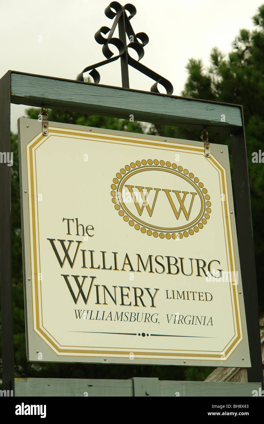 AJD64139, Williamsburg, VA, Virginia, The Williamsburg Winery, entrance ...