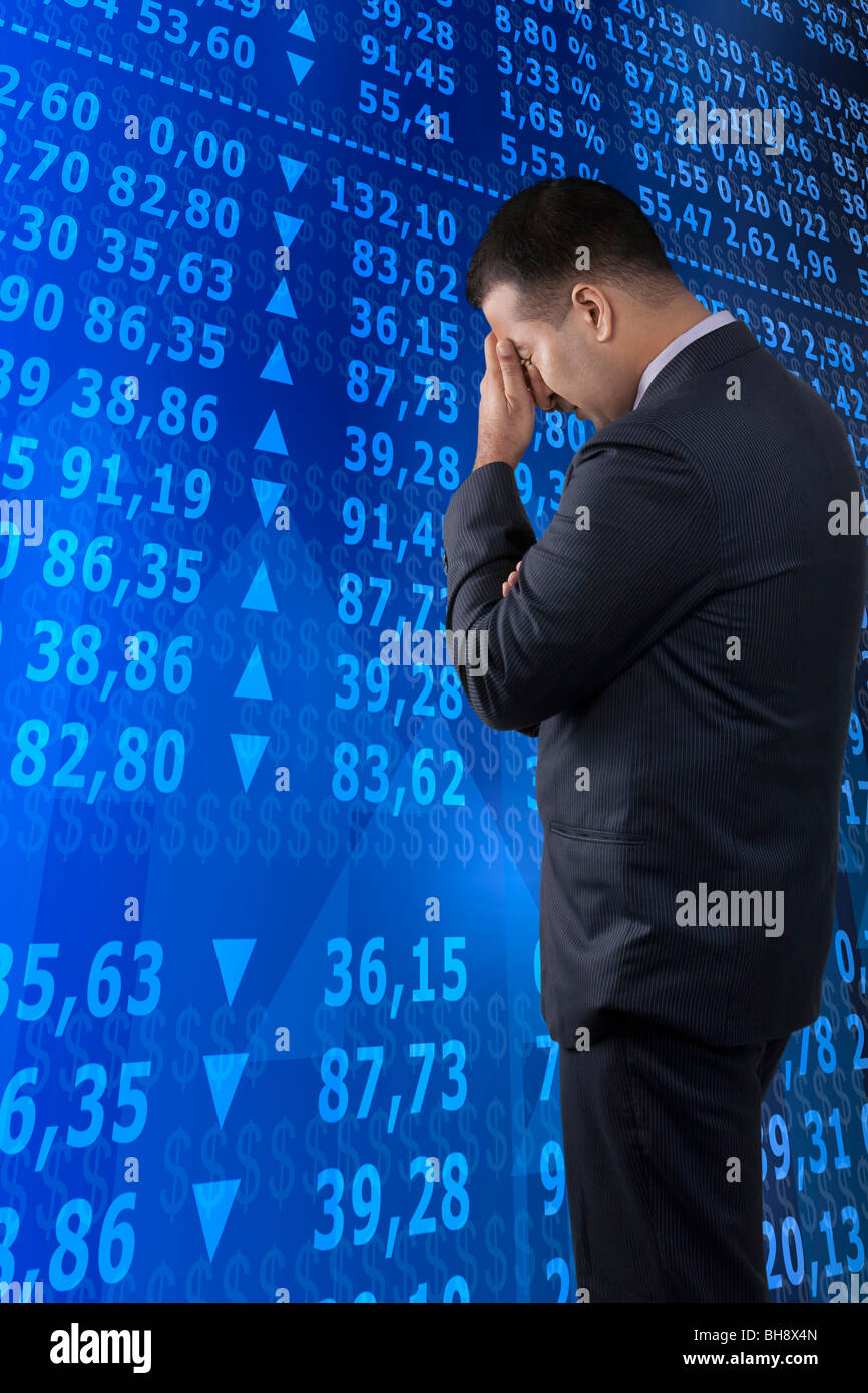 Depressed asian male covering hi-res stock photography and images - Alamy