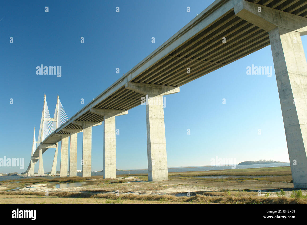 AJD64661, Brunswick, Golden Isles, GA, Georgia, Sidney Lanier Bridge to ...