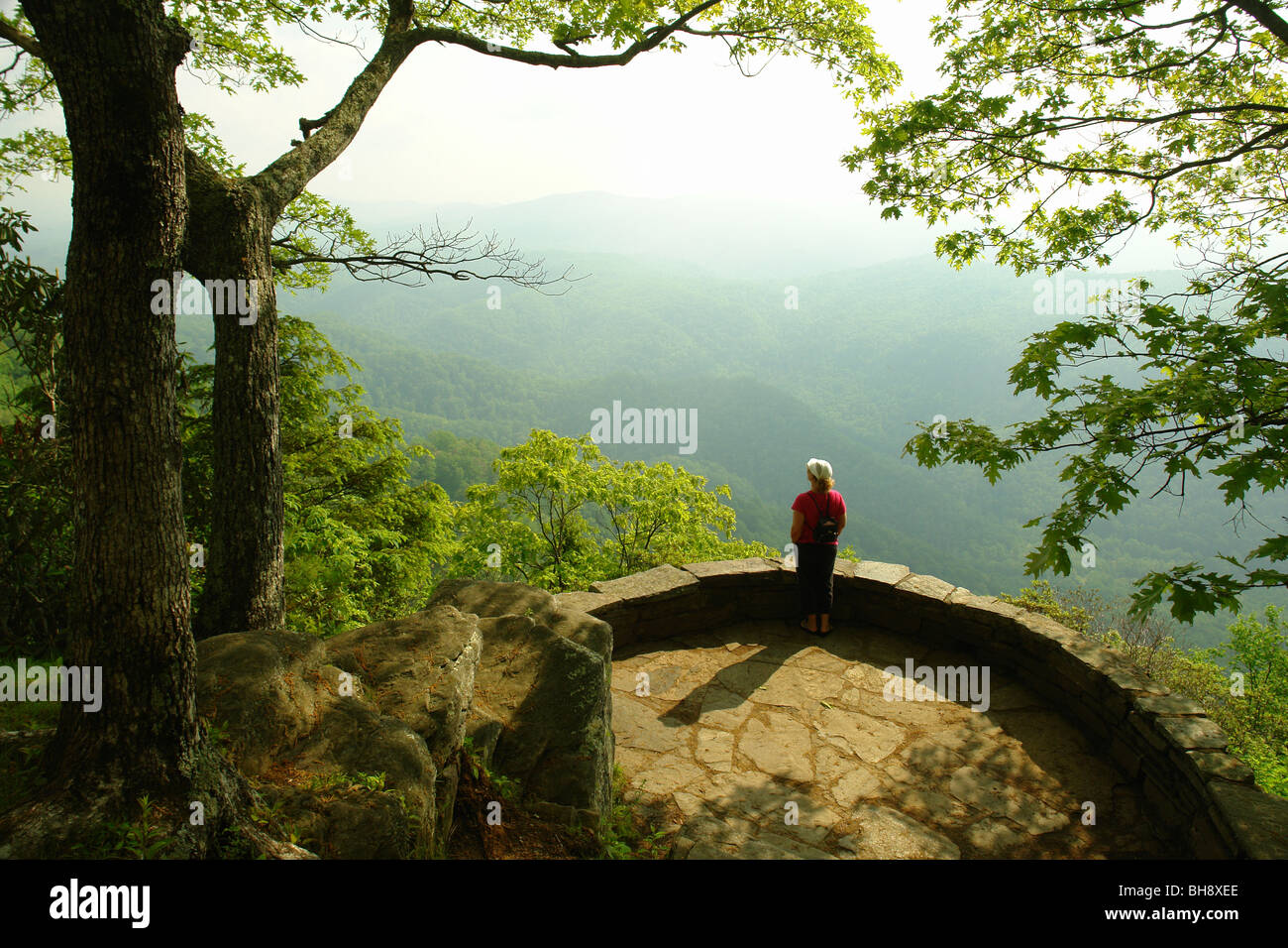 AJD63975, Blue Ridge Parkway, NC, North Carolina, Chestoa View Overlook ...