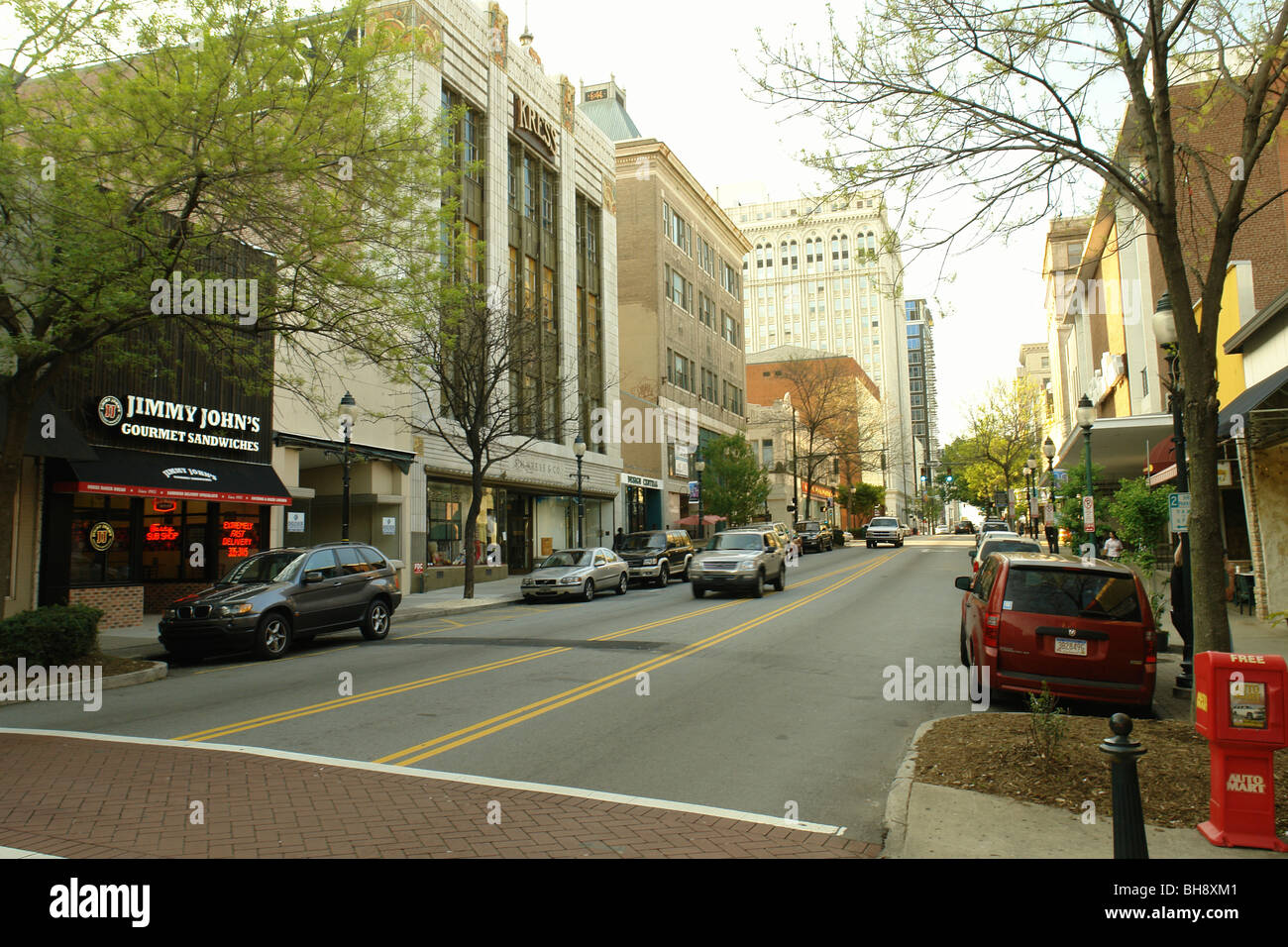 AJD64231, Greensboro, NC, North Carolina, Downtown Stock Photo - Alamy