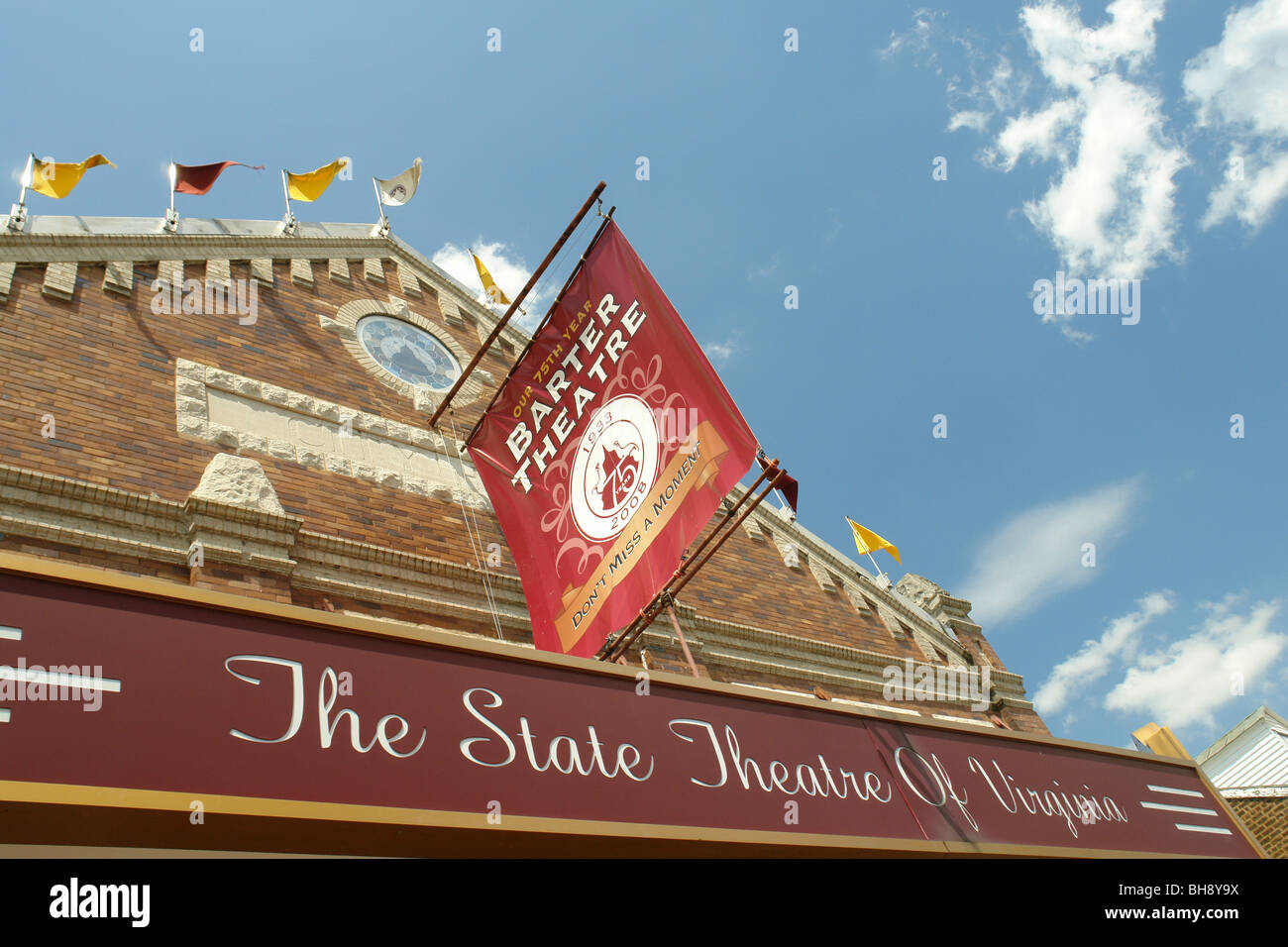 AJD64363, Abingdon, VA, Virginia, downtown, Barter Theatre Stock Photo ...