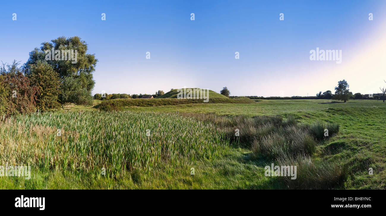 motte and bailey castle yelden bedfordshire home counties england uk ...