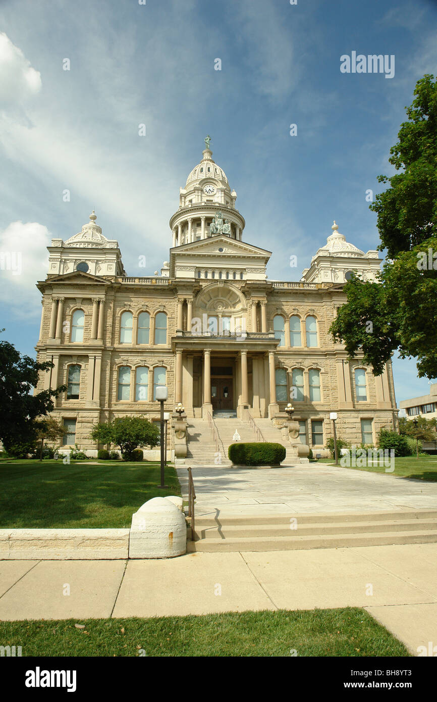 AJD64925, Troy, OH, Ohio, Downtown, Miami County Courthouse Stock Photo ...