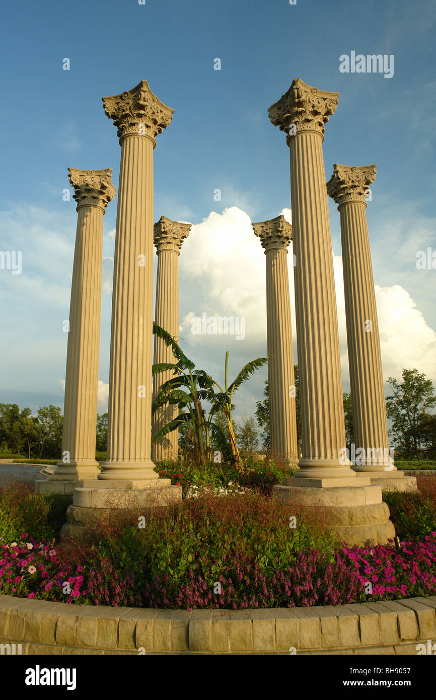AJD64958, Muncie, IN, Indiana, Minnetrista Cultural Center, limestone ...