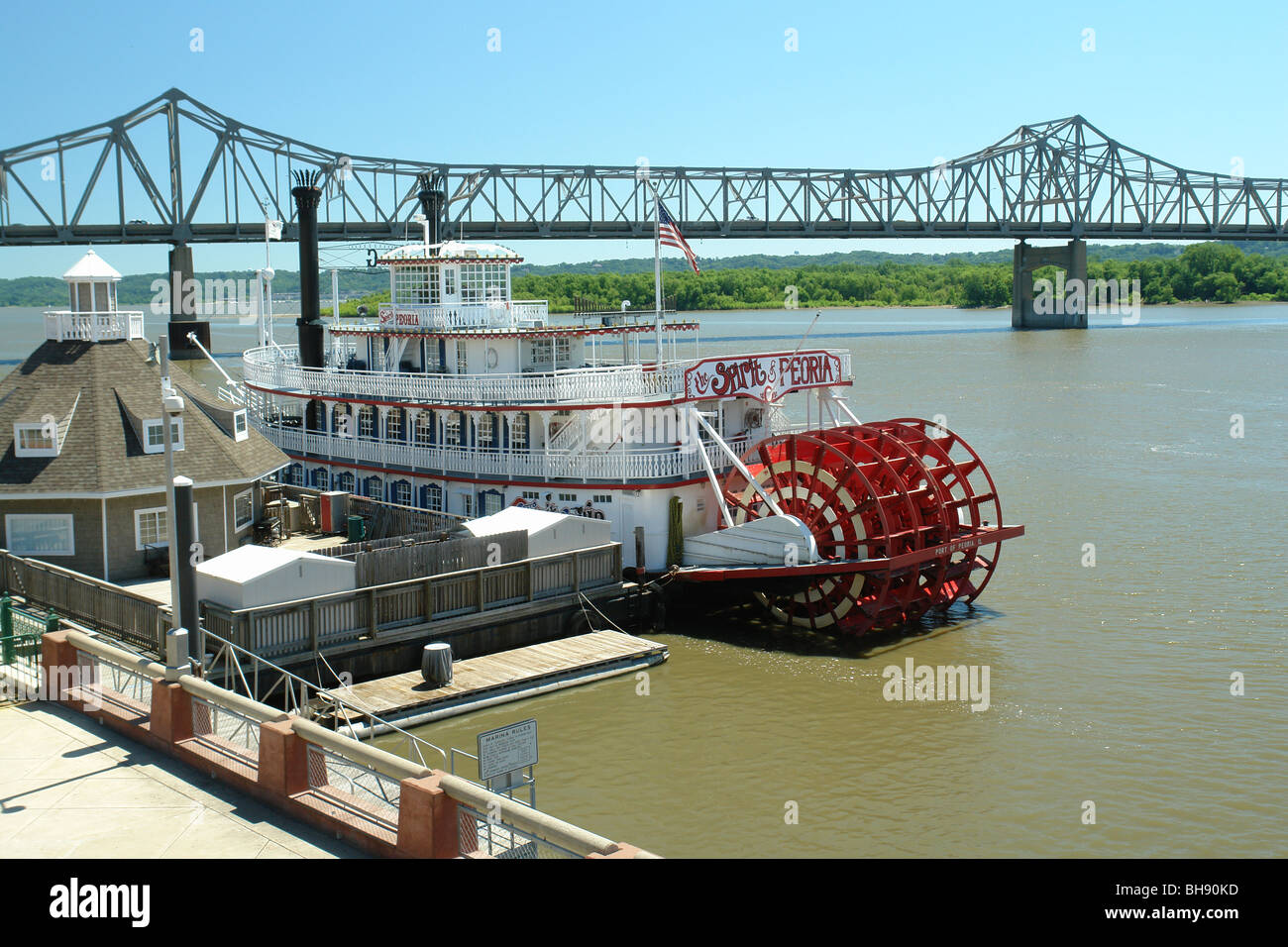 AJD64999, Peoria, IL, Illinois, Illinois River, Riverfront Park, Spirit ...