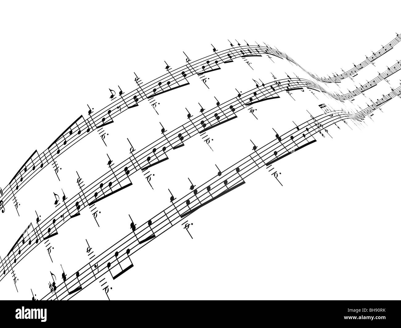 3d music notes Stock Photo - Alamy