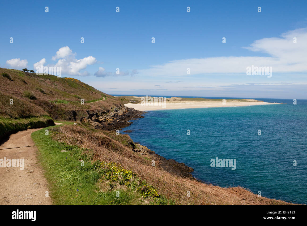 Shell Beach Herm Island Stock Photo - Alamy