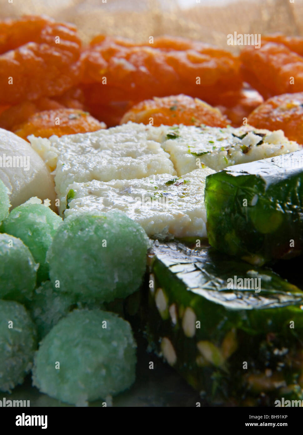 Different coloured sweets Stock Photo - Alamy