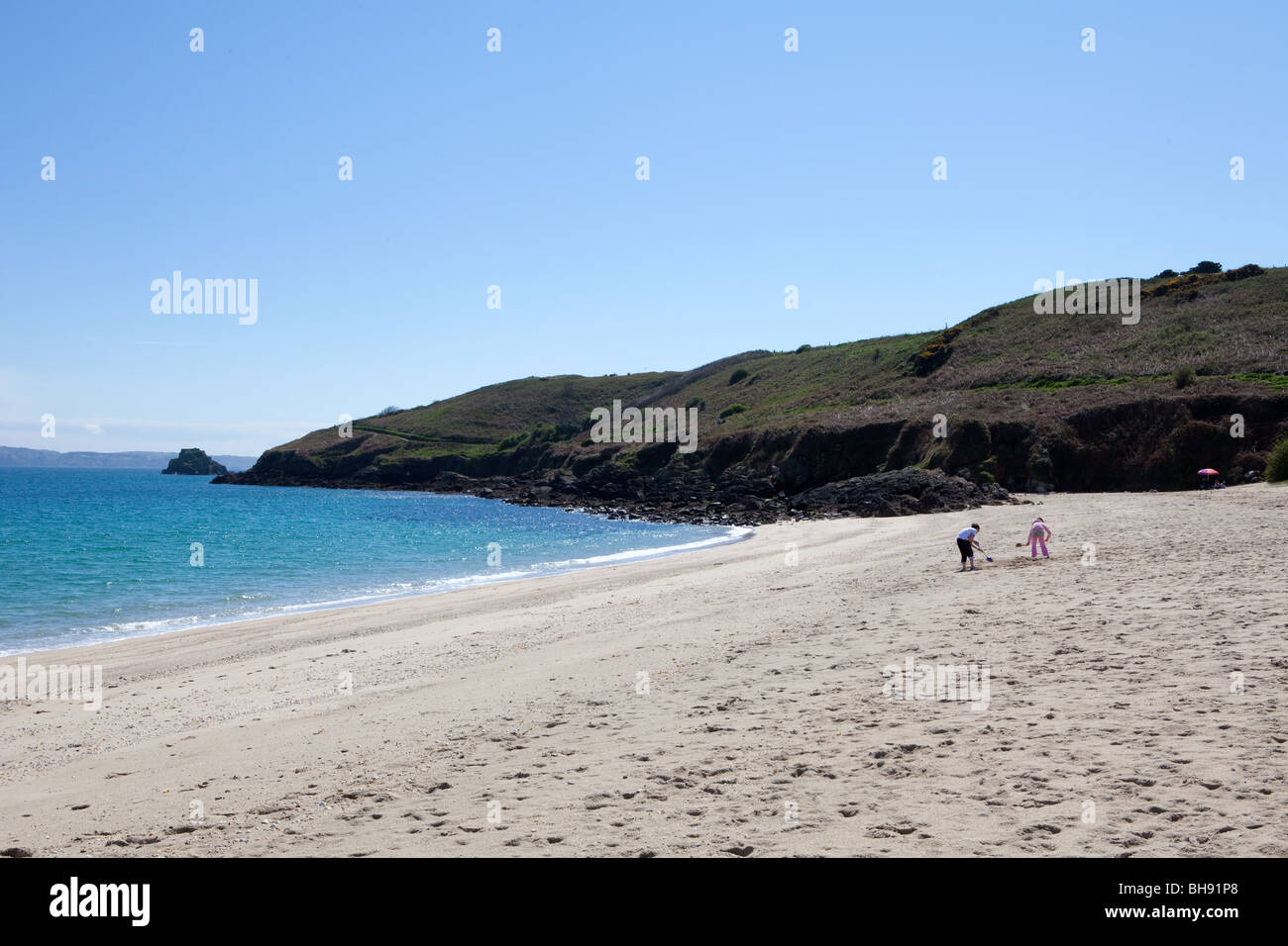 Shell Beach Herm Island Stock Photo - Alamy
