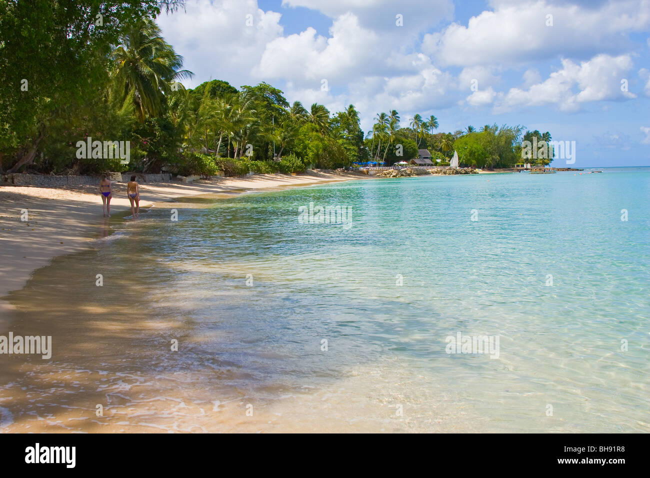 View of Cobblers Beach, Speightstown, St Peter's, Barbados Stock Photo ...