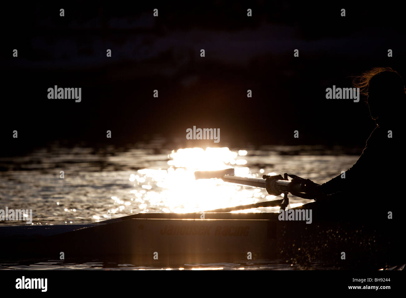 Winter Rowing in Oxford Stock Photo - Alamy