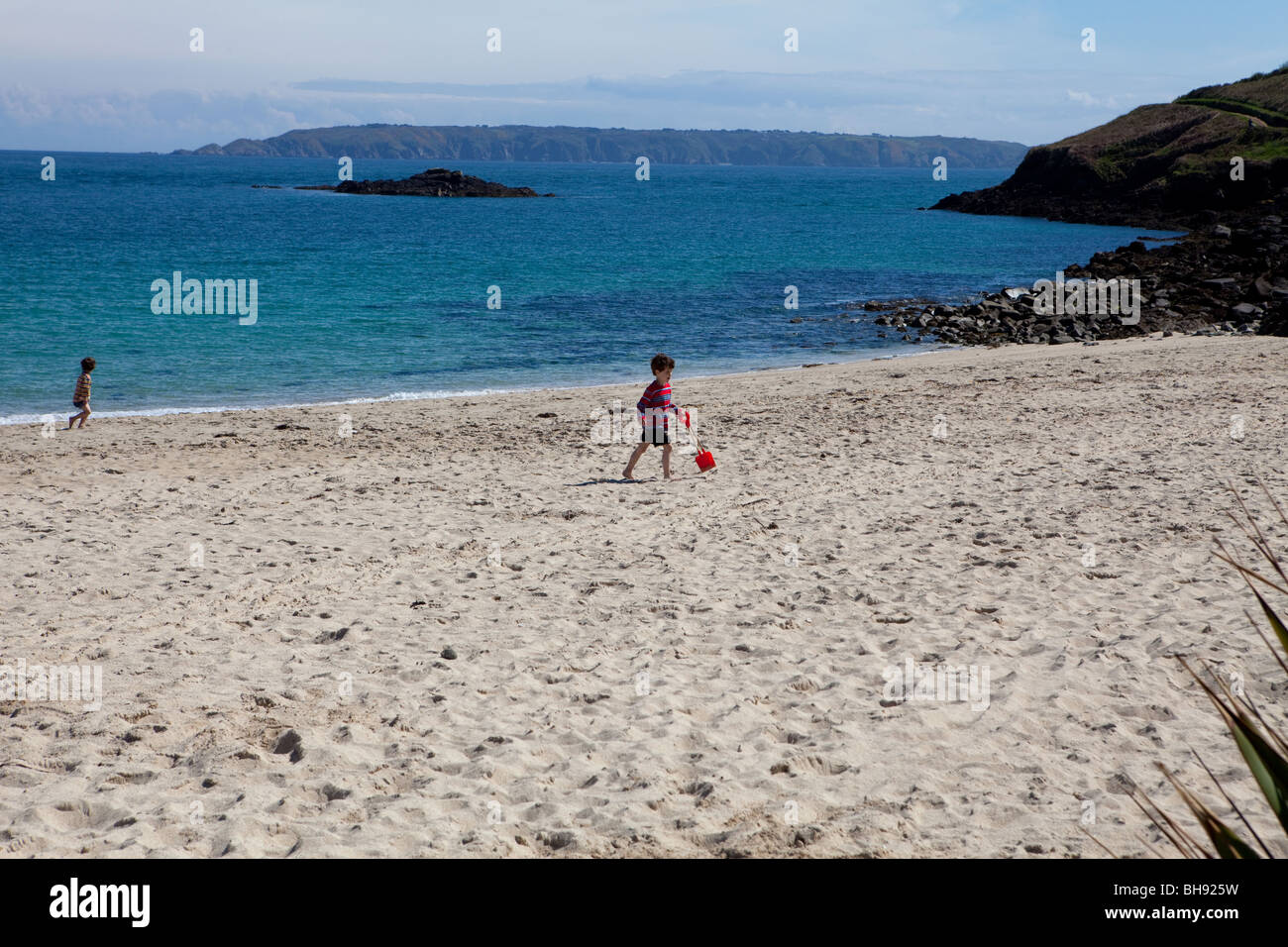 Shell Beach Herm Island Stock Photo - Alamy