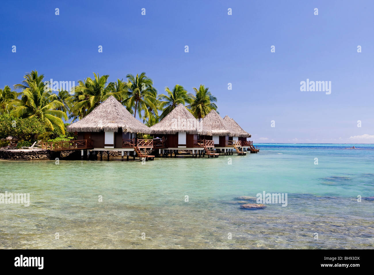 Hotel Resort on Papeete, Tahiti, French Polynesia Stock Photo - Alamy