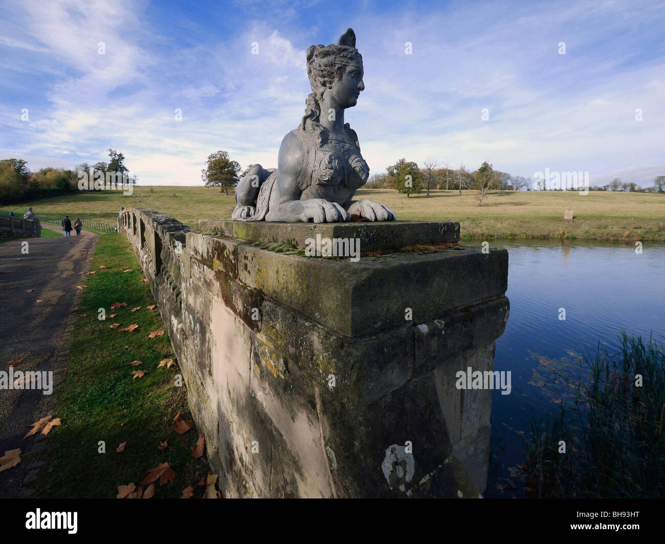 england warwickshire compton verney robert adam bridge Stock Photo - Alamy