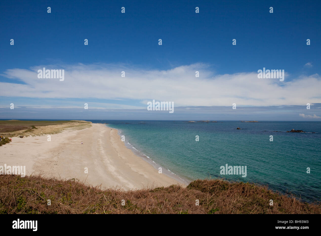 Shell Beach Herm Island Stock Photo - Alamy