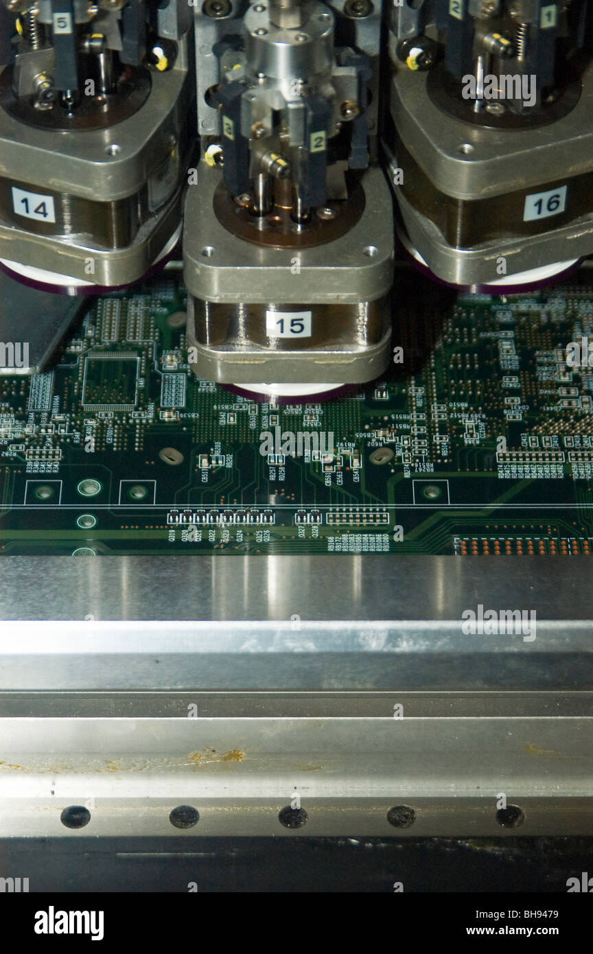 Detail of International Systems, component insertion machine using ...