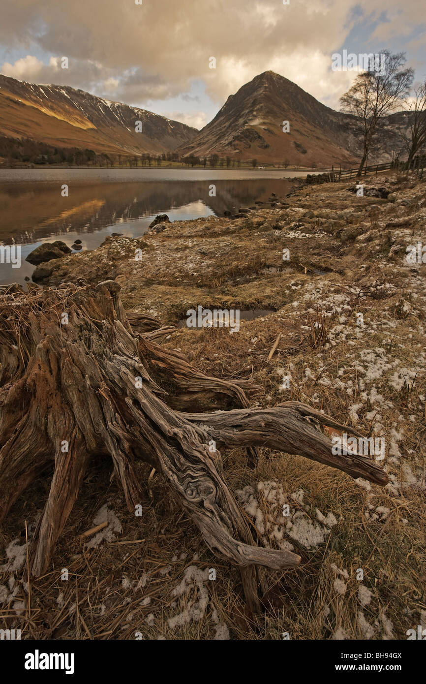 Buttermere looking towards Fleetwith Pike, Lake District National Park ...