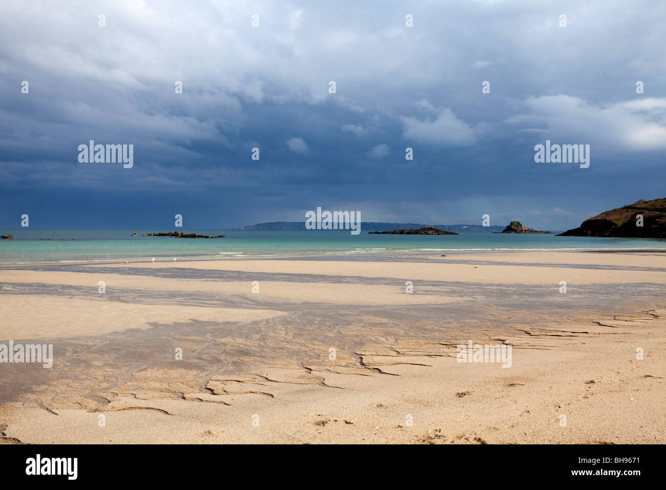 Shell beach herm island channel islands hi-res stock photography and ...