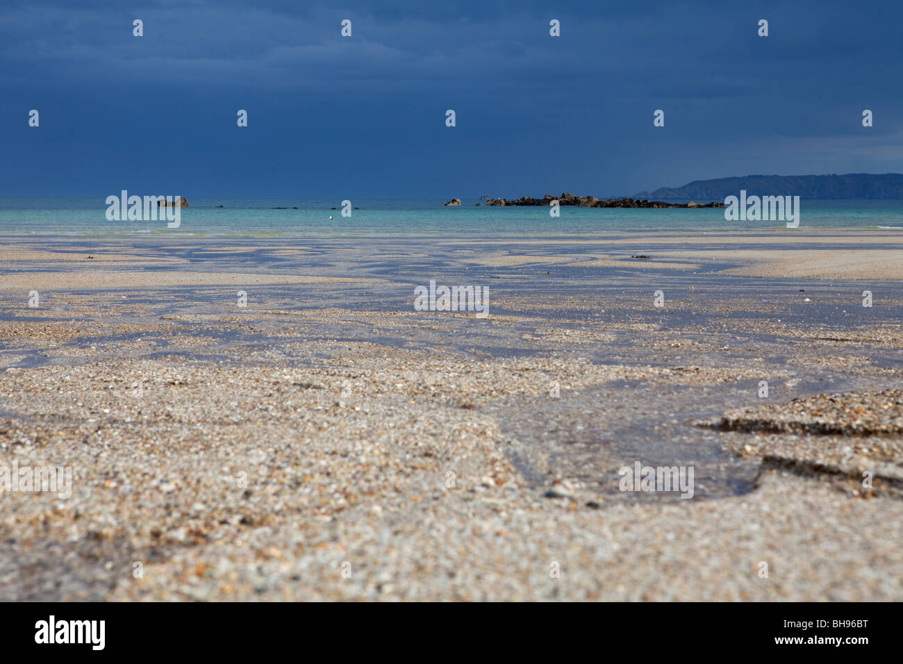 Shell beach Herm Island Stock Photo - Alamy